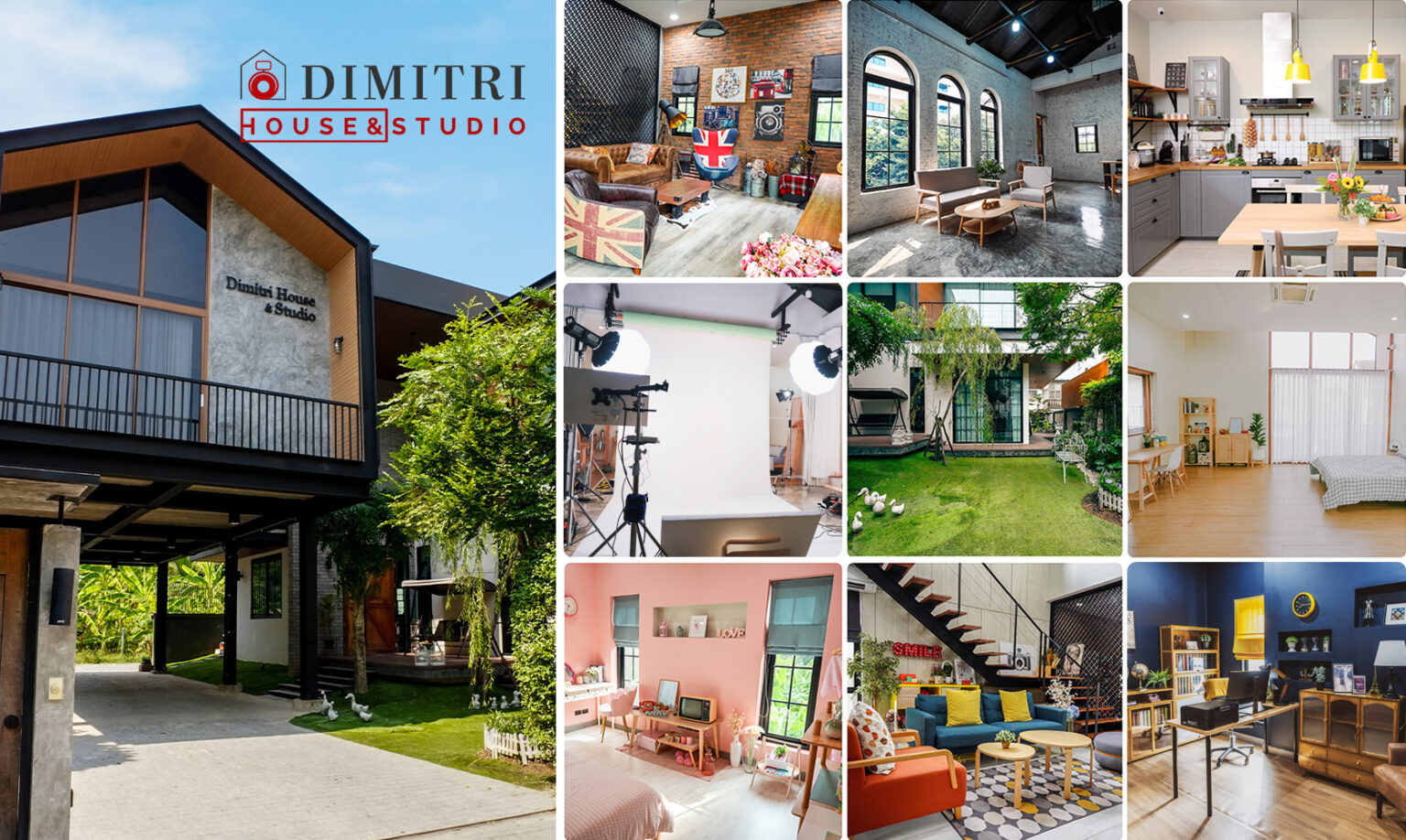 Dimitri House & Studio – บ้าน&สตูดิโอให้เช่า
